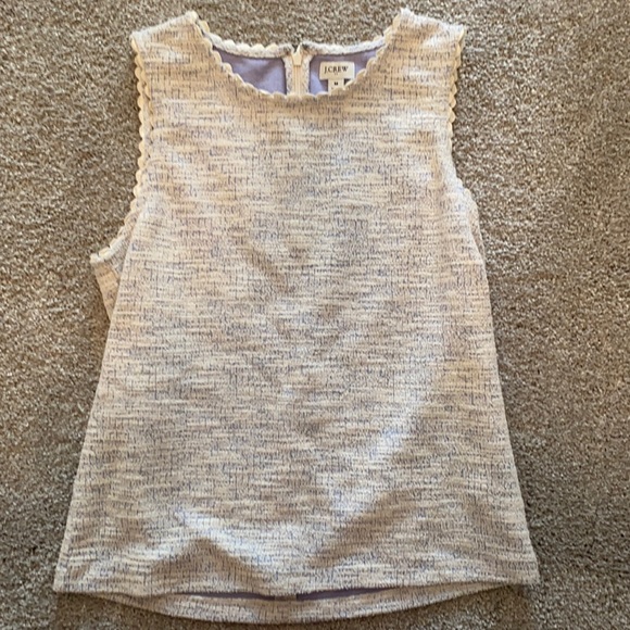 J. Crew | Tops | J Crew Scalloped Neck Shell | Poshmark